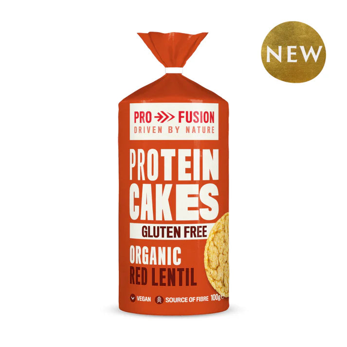 Profusion Protein Cakes Organic Red Lentil 12 x 100g - Snackutopia ...