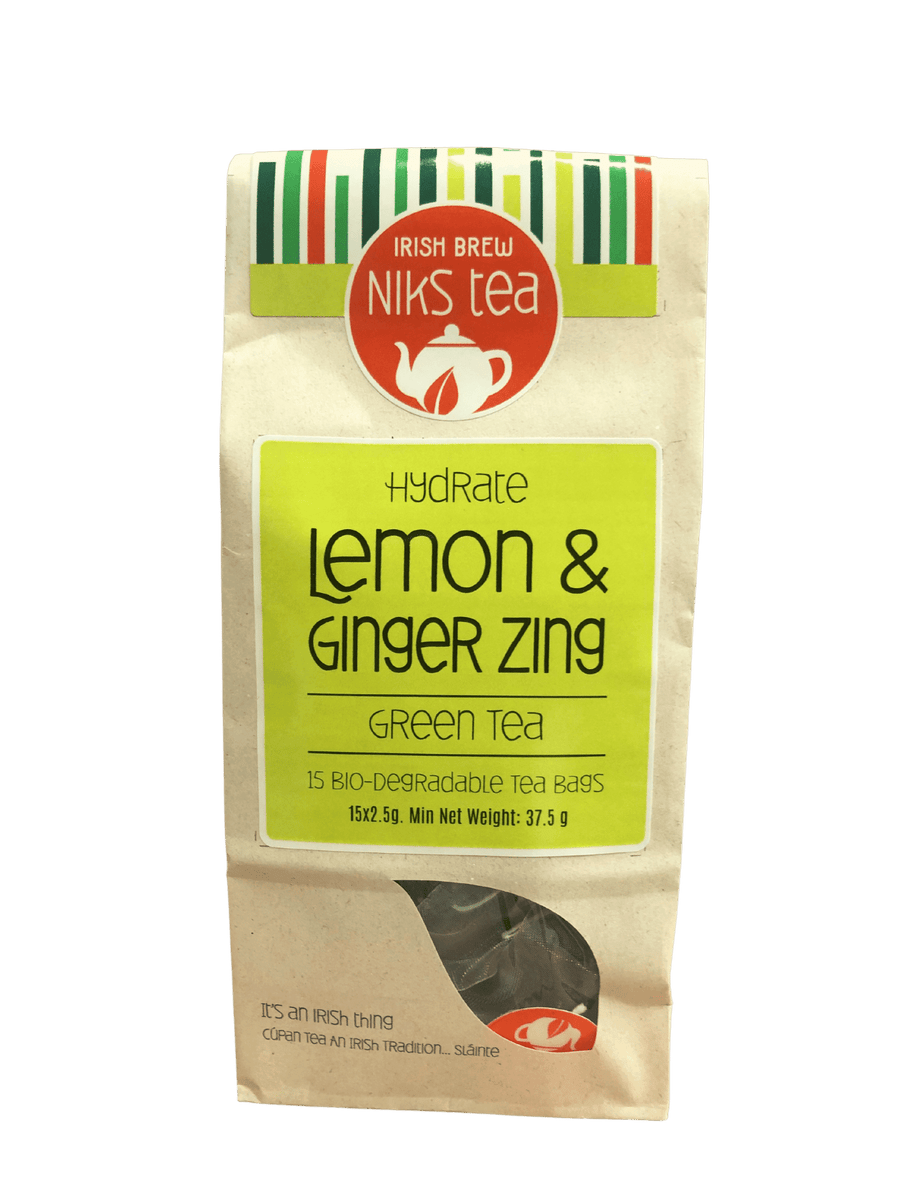 Niks Tea Lemon & Ginger Zing 15 Bags - Snackutopia Health Foods ...